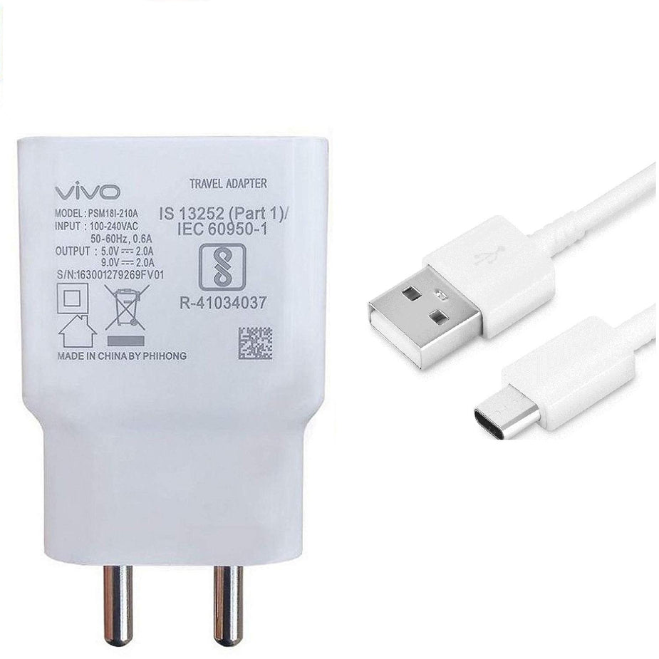 Buy Vivo V17 Pro 2 Amp 9V Dual Engine Fast Mobile Charger with Type C ...
